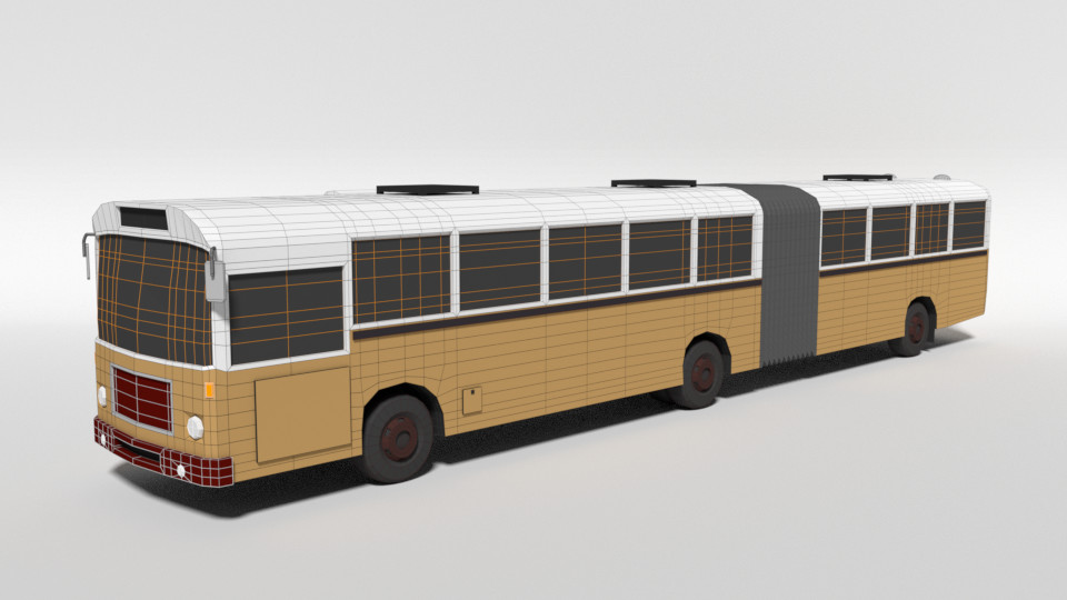 ArtStation - Low Poly Cartoon Retro Bus | Resources