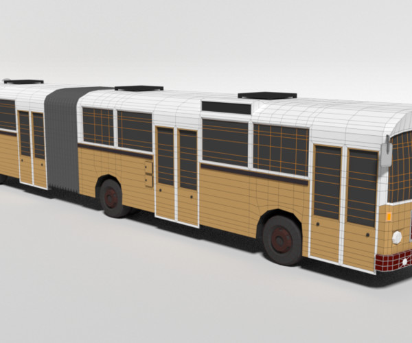 ArtStation - Low Poly Cartoon Retro Bus | Resources