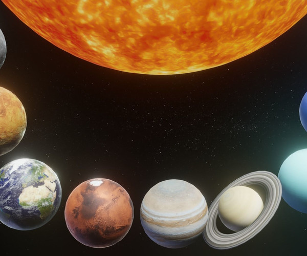 ArtStation - Photorealistic Solar System 3D Model | Game Assets