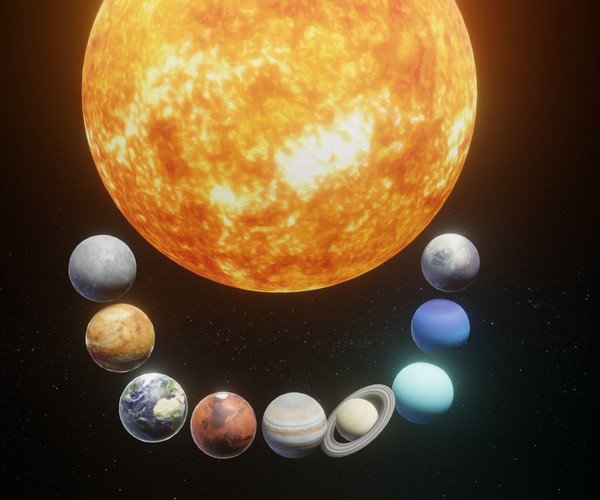 ArtStation - Photorealistic Solar System 3D Model | Game Assets
