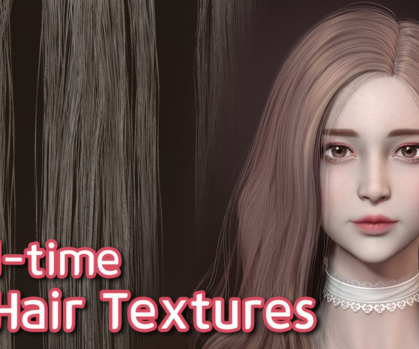 ArtStation - Hair Textures for real-time game character (4K) | Resources