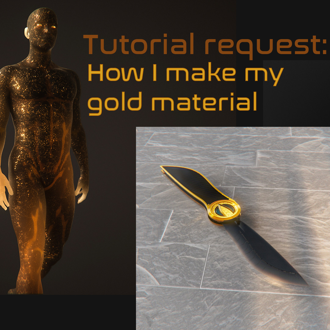 ArtStation - Gold material design | Tutorials
