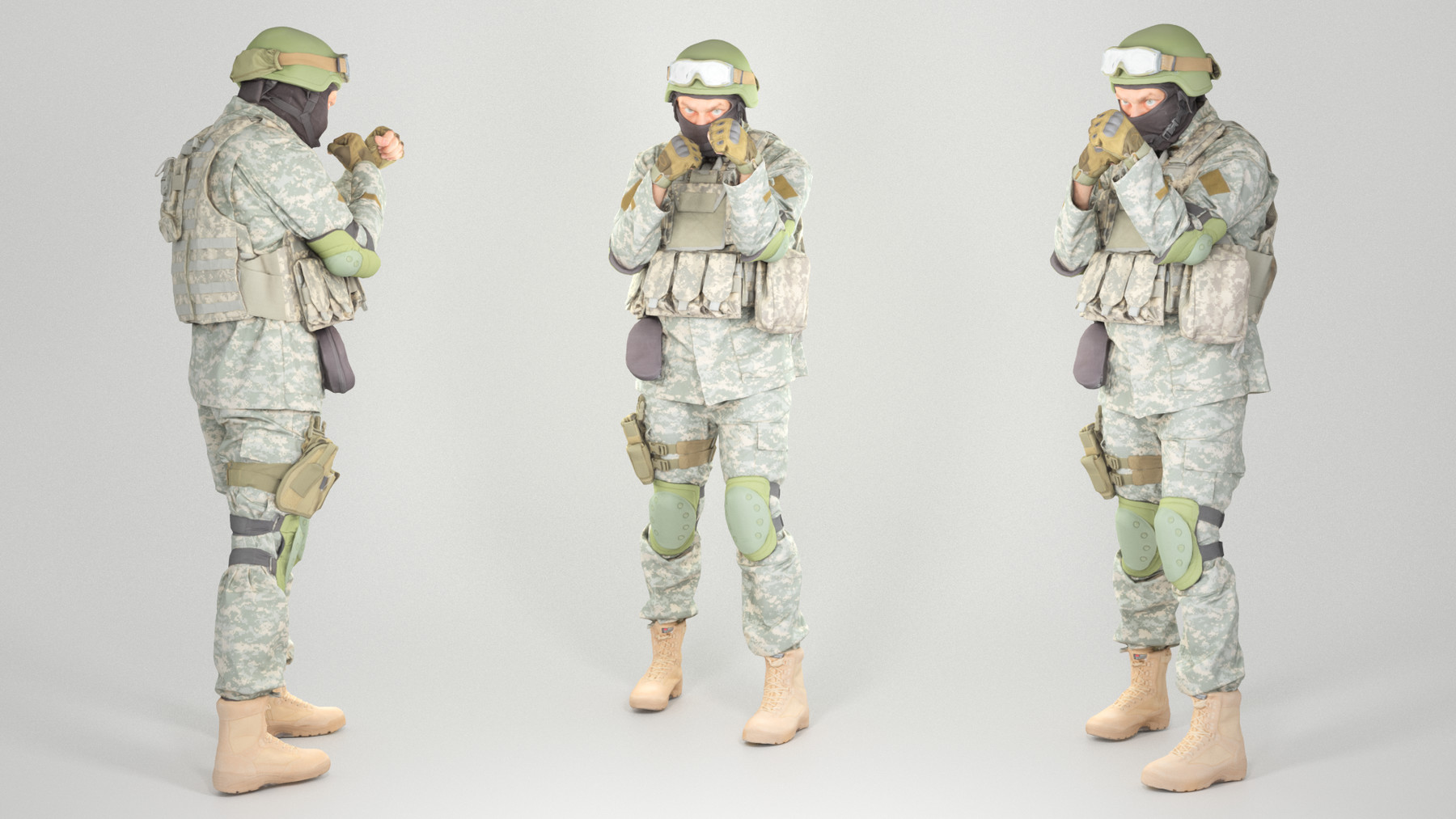 ArtStation - Fully equipped American soldier ready to fight 106 | Game ...