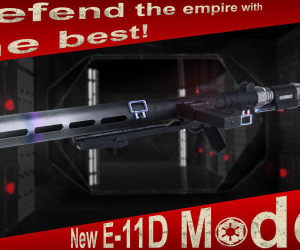 ArtStation - E-11D Blaster - Star Wars: Rogue One | Resources
