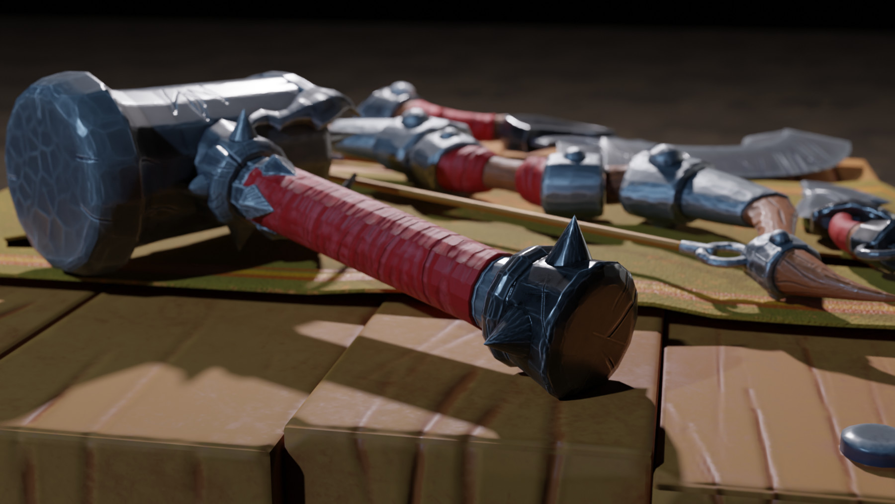 ArtStation - Stylized Weapon Set - PBR Low Poly | Game Assets