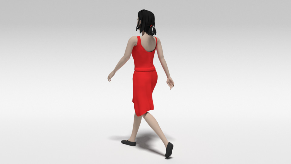 ArtStation - Cartoon Walking Woman | Resources