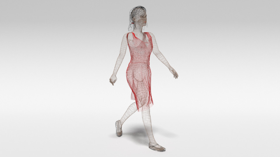 ArtStation - Cartoon Walking Woman | Resources