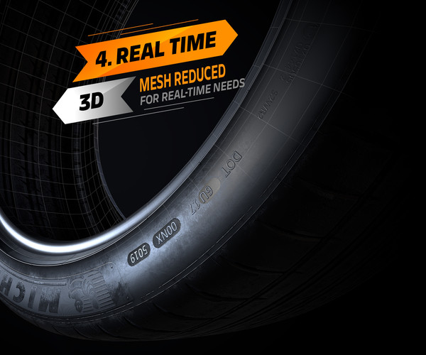 ArtStation - Low Poly 3D Tire, PBR Texture Set | Resources