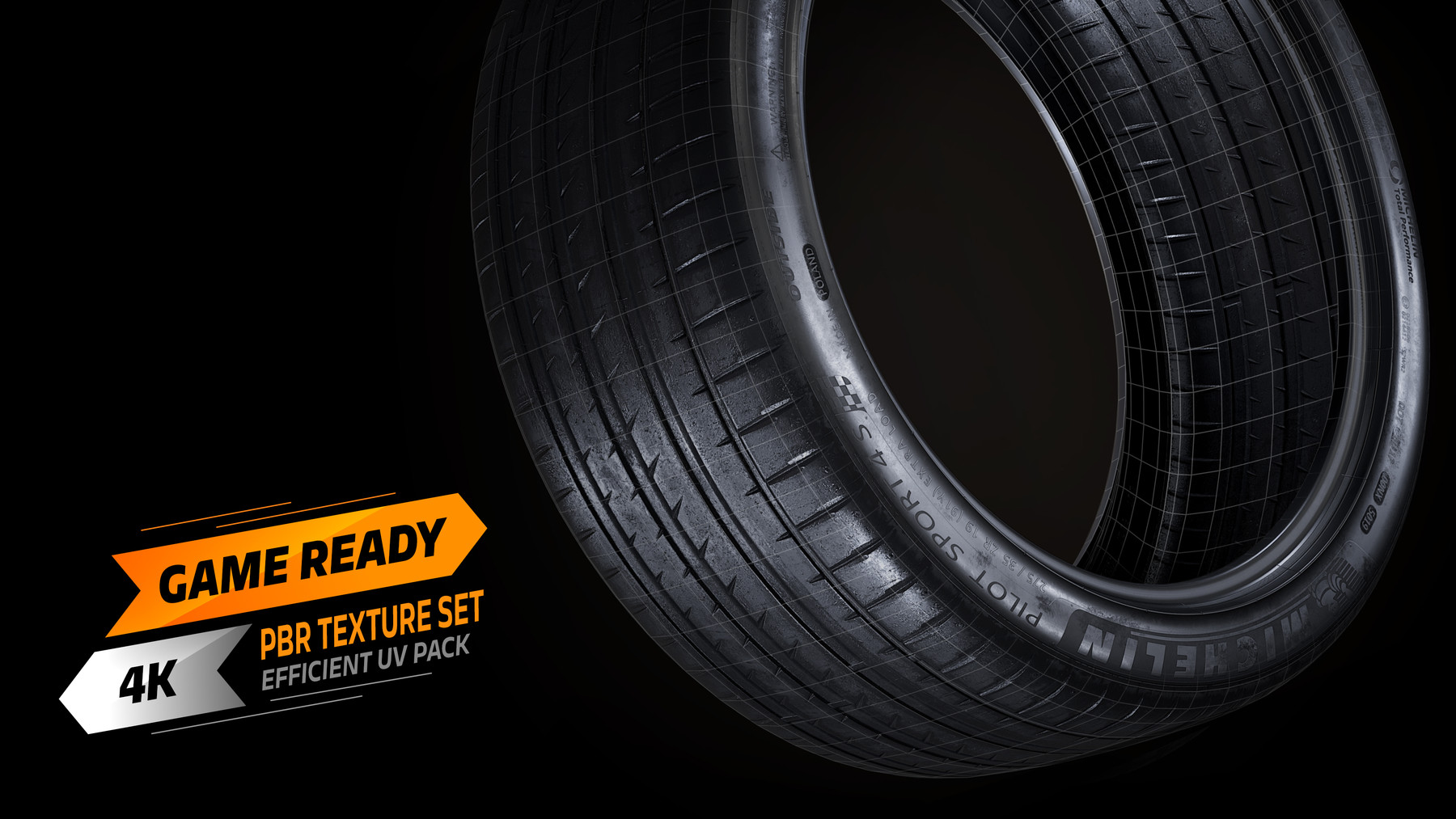 ArtStation - Low Poly 3D Tire, PBR Texture Set | Resources