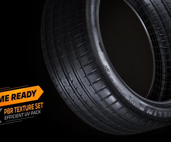 ArtStation - Low Poly 3D Tire, PBR Texture Set | Resources