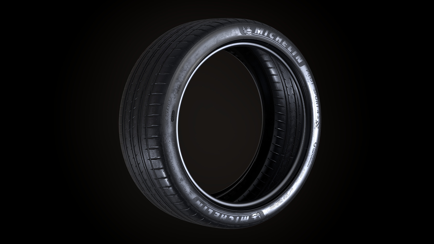 Lukas Mirek - Low Poly 3D Tire, PBR Texture Set