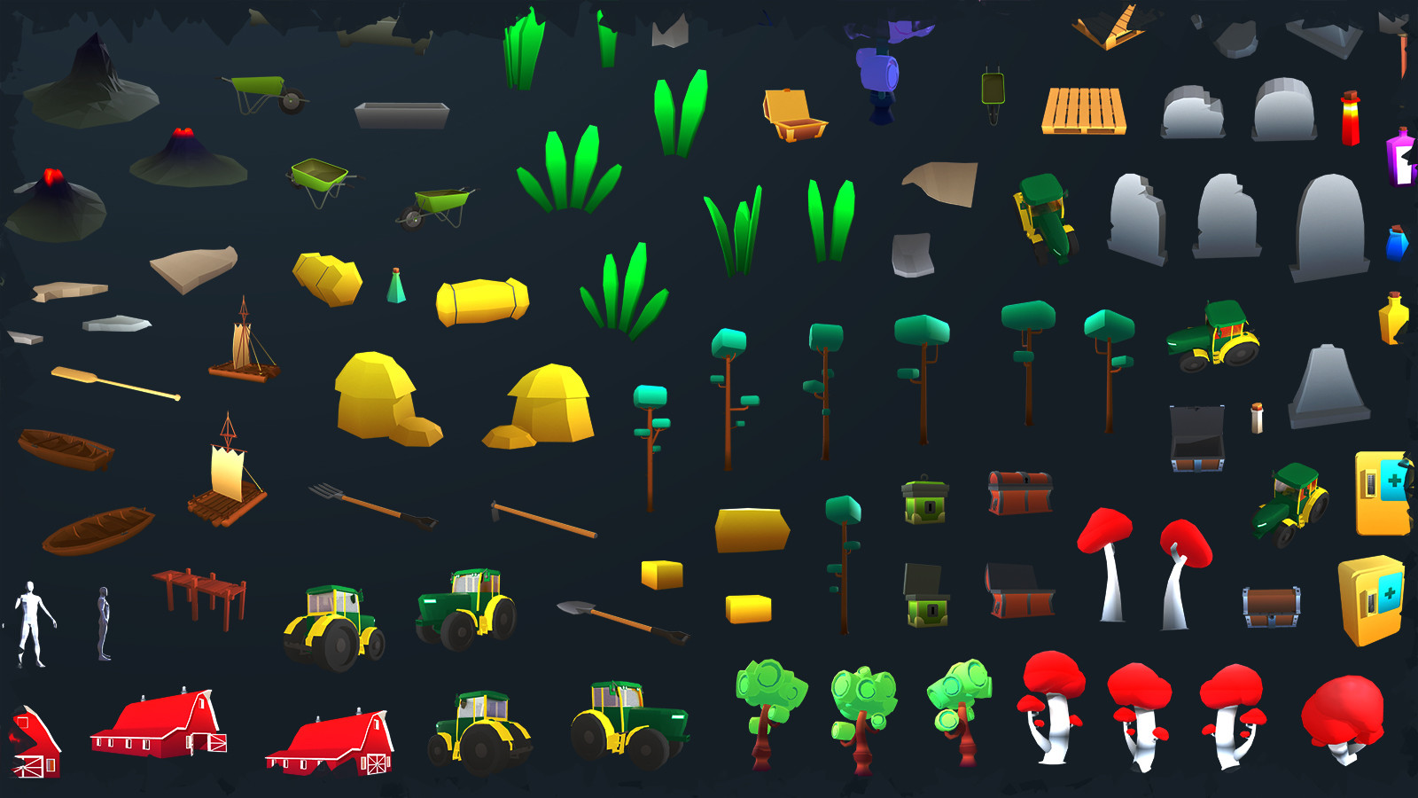 ArtStation - Mega Sprites pack - lots of pre-rendered props | Game Assets