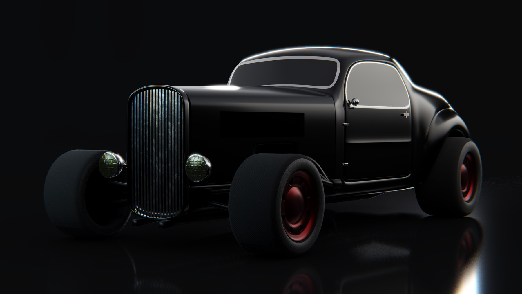 ArtStation - Hot Rod - Game-ready car | Game Assets