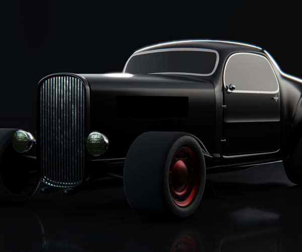 ArtStation - Hot Rod - Game-ready car | Game Assets