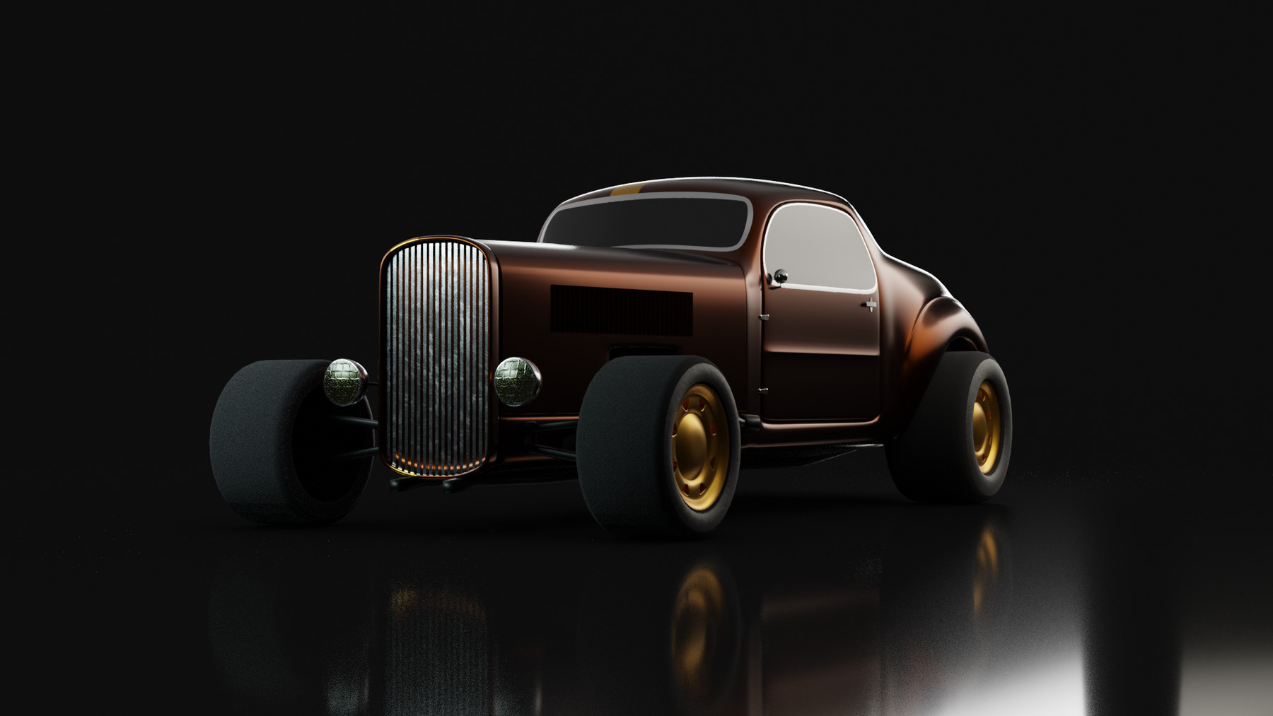 ArtStation - Hot Rod - Game-ready car | Game Assets