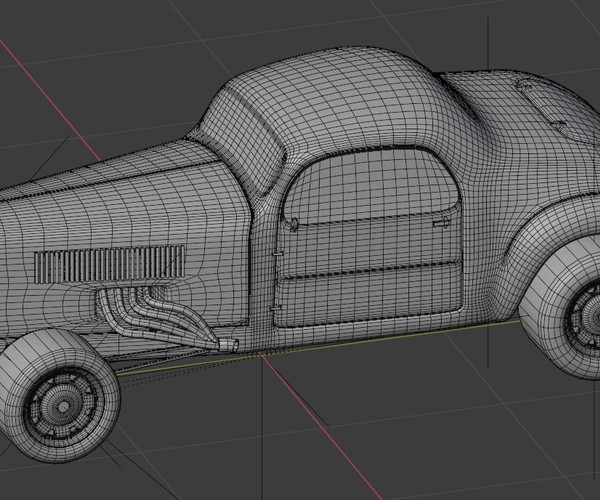 ArtStation - Hot Rod - Game-ready car | Game Assets