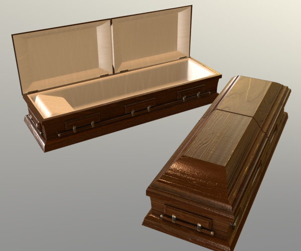 ArtStation - Wooden Casket Beech | Game Assets