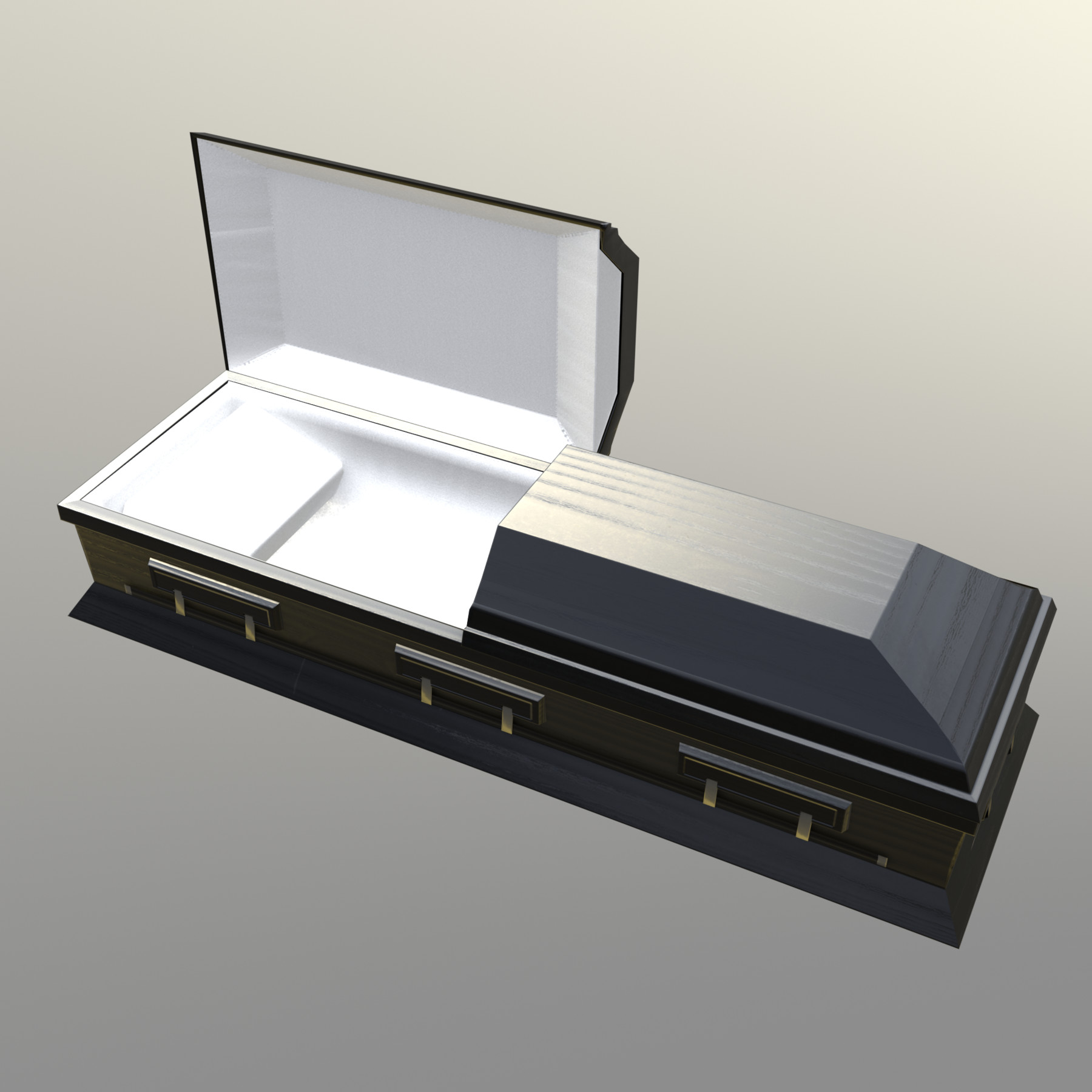 ArtStation - Wooden Casket Black | Game Assets
