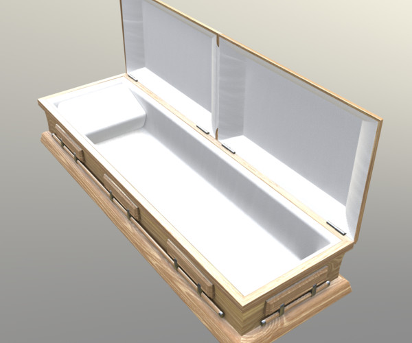 ArtStation - Wooden Casket Oak | Game Assets