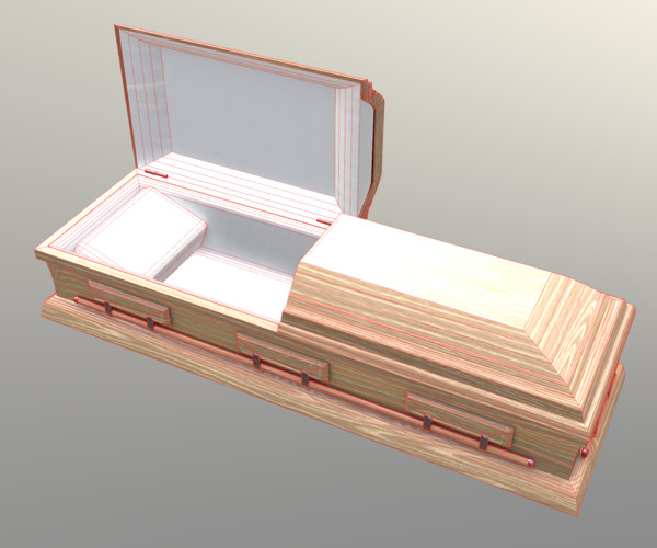 ArtStation - Wooden Casket Oak | Game Assets