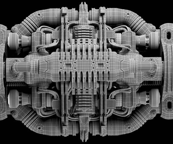 ArtStation - Sci Fi Generator Kitbash Element 3D model | Resources