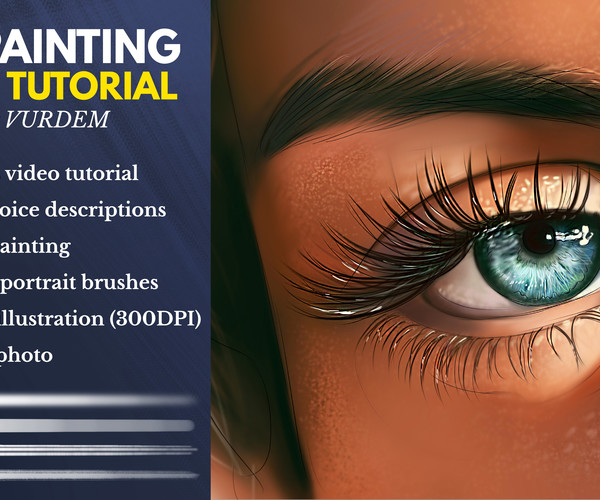 ArtStation - Eye Painting In Photoshop - Video Tutorial | Tutorials