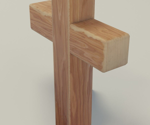 ArtStation - Wooden Cross 3D Model | Game Assets