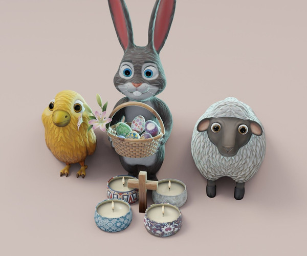 ArtStation - Easter 3D Model | Game Assets