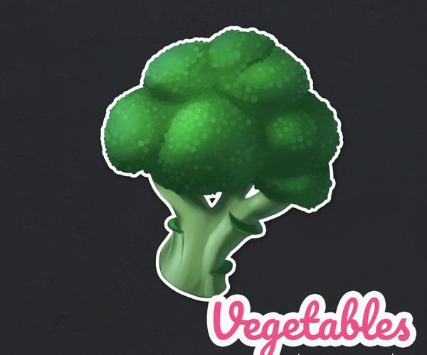 ArtStation - 2D Vegetables High qualiry pack | Game Assets