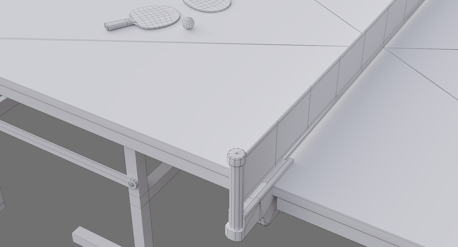 ArtStation - Ping Pong Table 2A | Game Assets