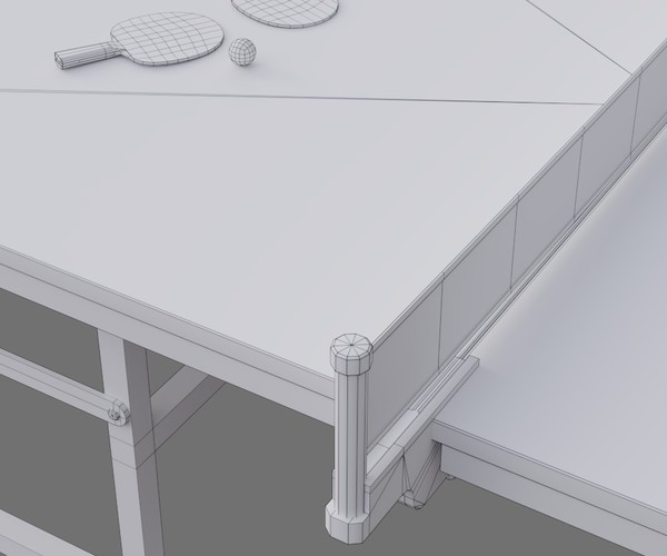ArtStation - Ping Pong Table 2A | Game Assets