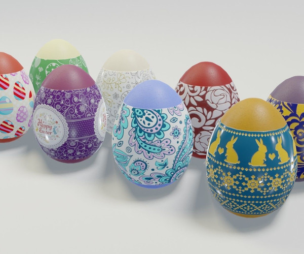 ArtStation - Easter Eggs 3D Model | Resources