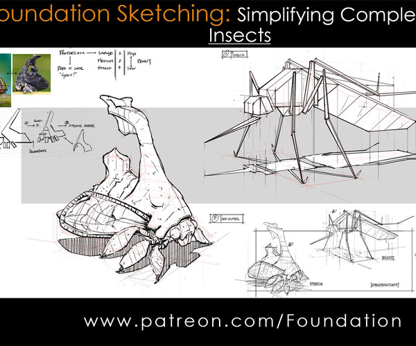 ArtStation - Foundation Art Group - Foundation Sketching: Simplifying ...