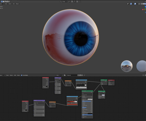ArtStation - eye material ball | Resources