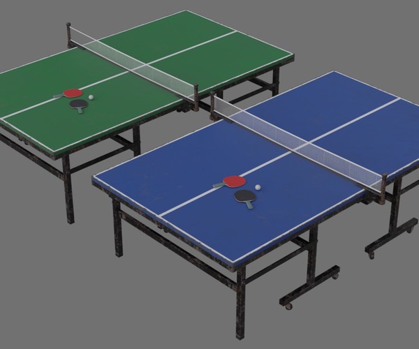 ArtStation - Ping Pong Table 2B | Game Assets