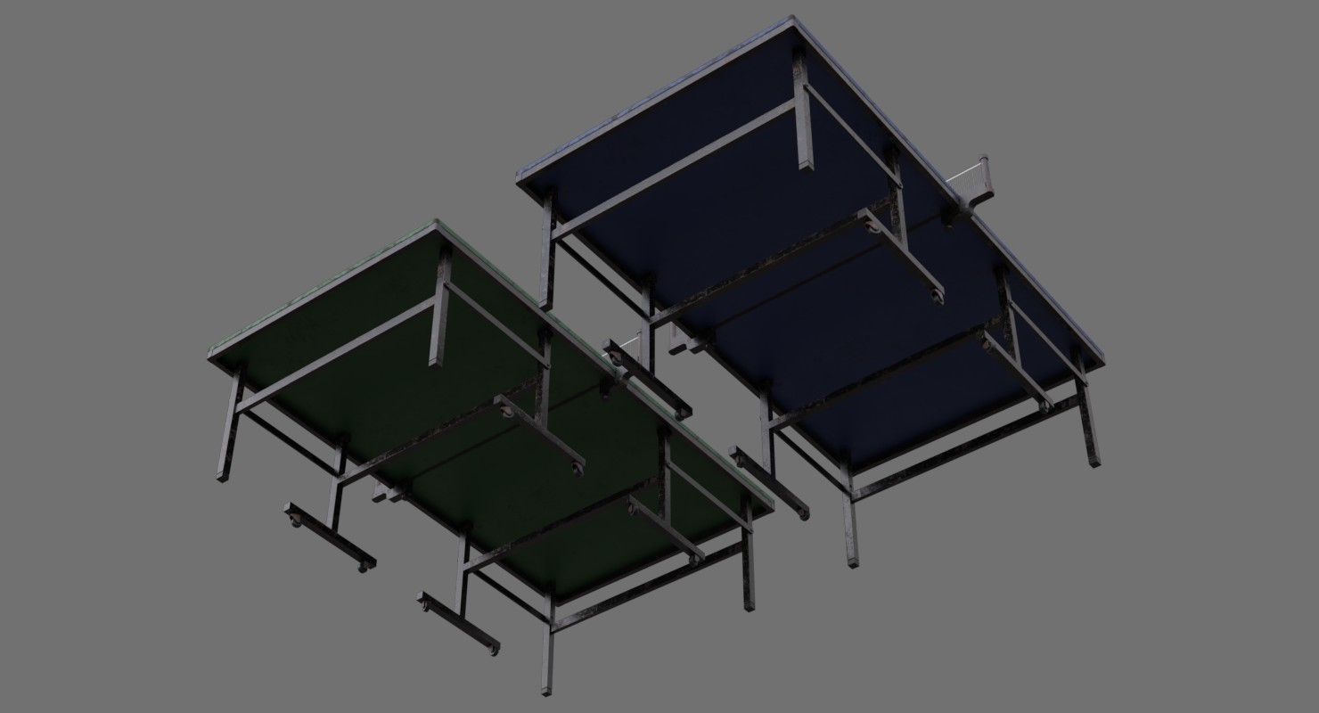 ArtStation - Ping Pong Table 2B | Game Assets