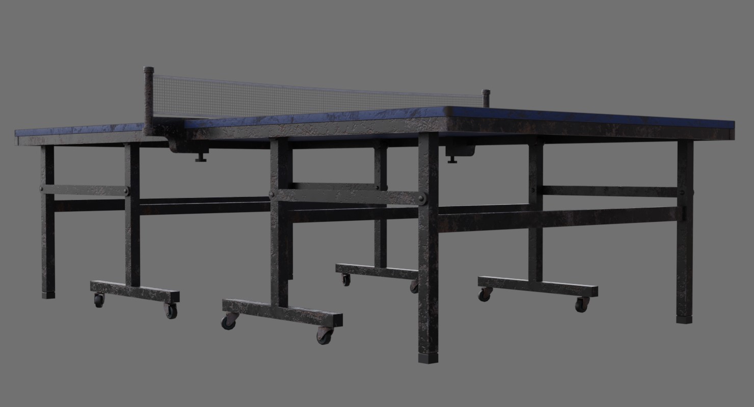 ArtStation - Ping Pong Table 2B | Game Assets