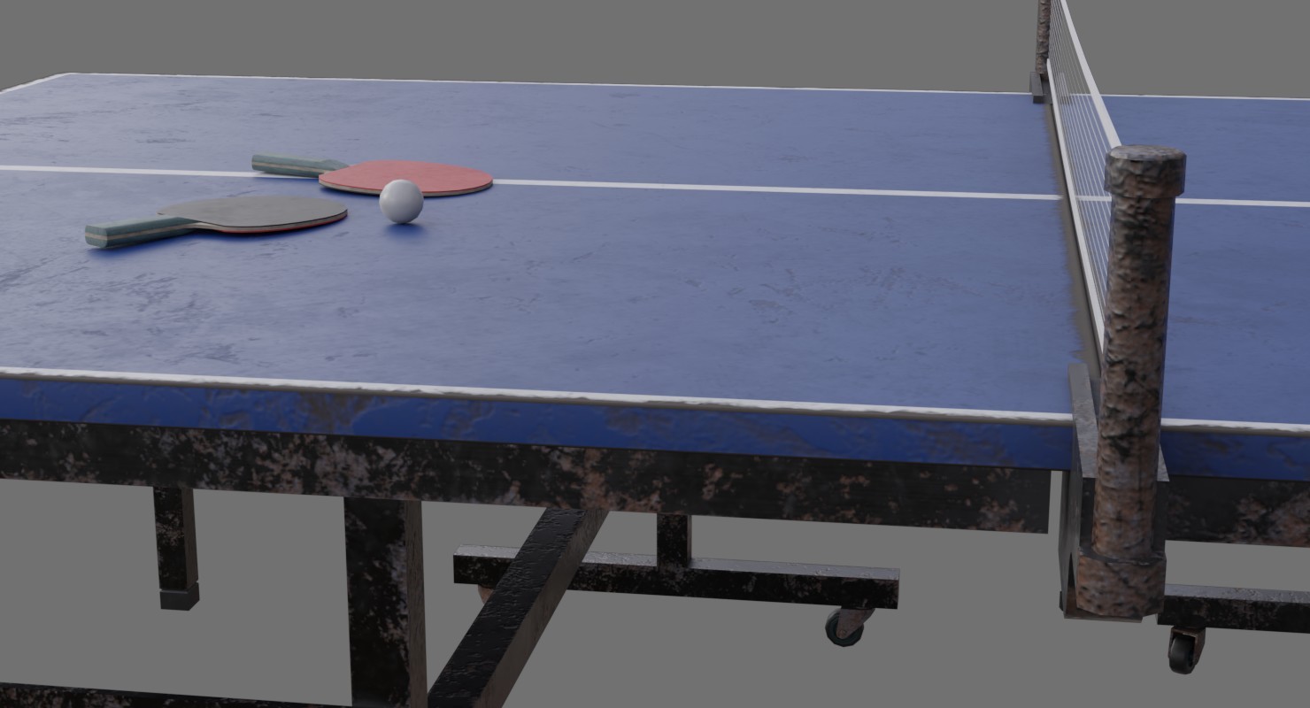 ArtStation - Ping Pong Table 2B | Game Assets