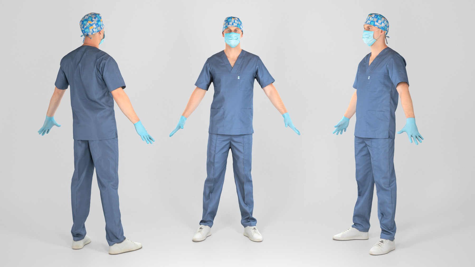 ArtStation - Surgical doctor male ready for animation 112 | Resources