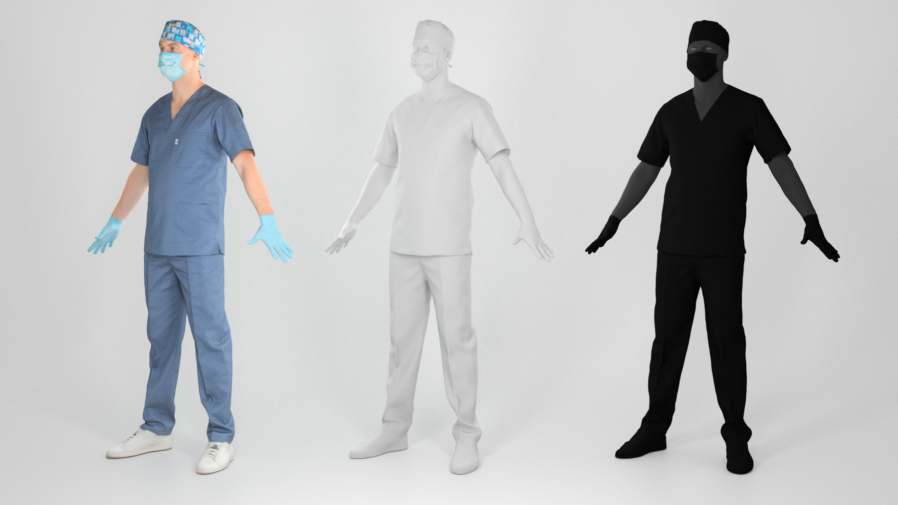 ArtStation - Surgical doctor male ready for animation 112 | Resources