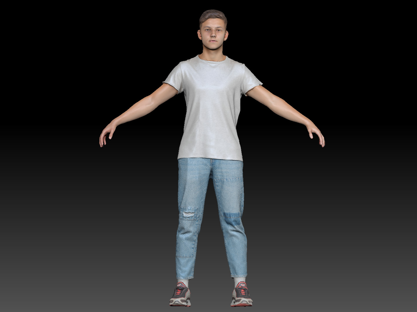 ArtStation - Stylish young man in a A-pose 114 | Resources