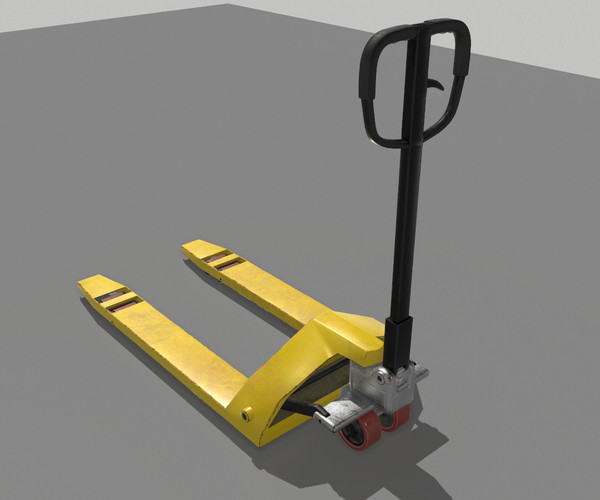 ArtStation - Industrial Pallet Truck Trolley 2 | Game Assets
