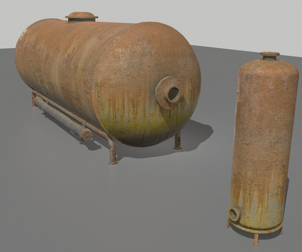 ArtStation - Rusty and old Industrial Tank | Resources