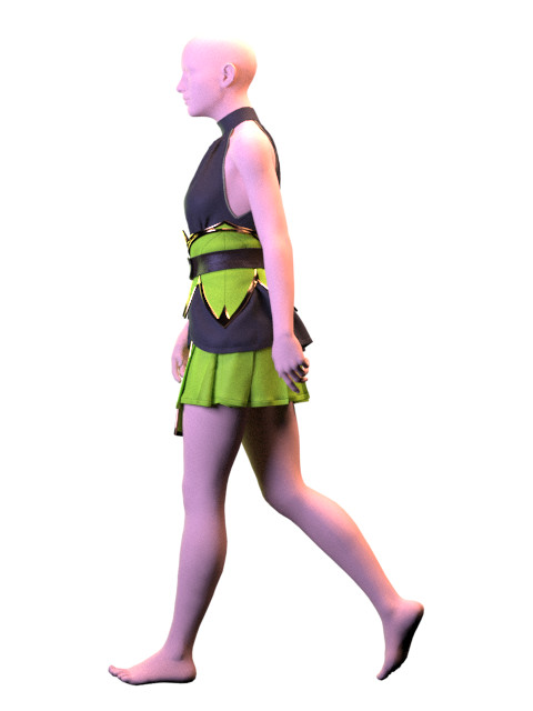 ArtStation - Female Red Cloak - 36 Marvelous Designer and Clo3D | Game ...