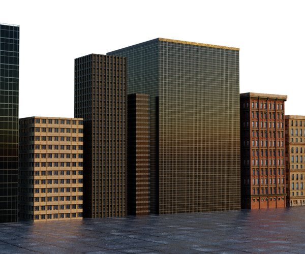ArtStation - 10 High Rise Building Model Pack | Low Poly | Game Ready ...