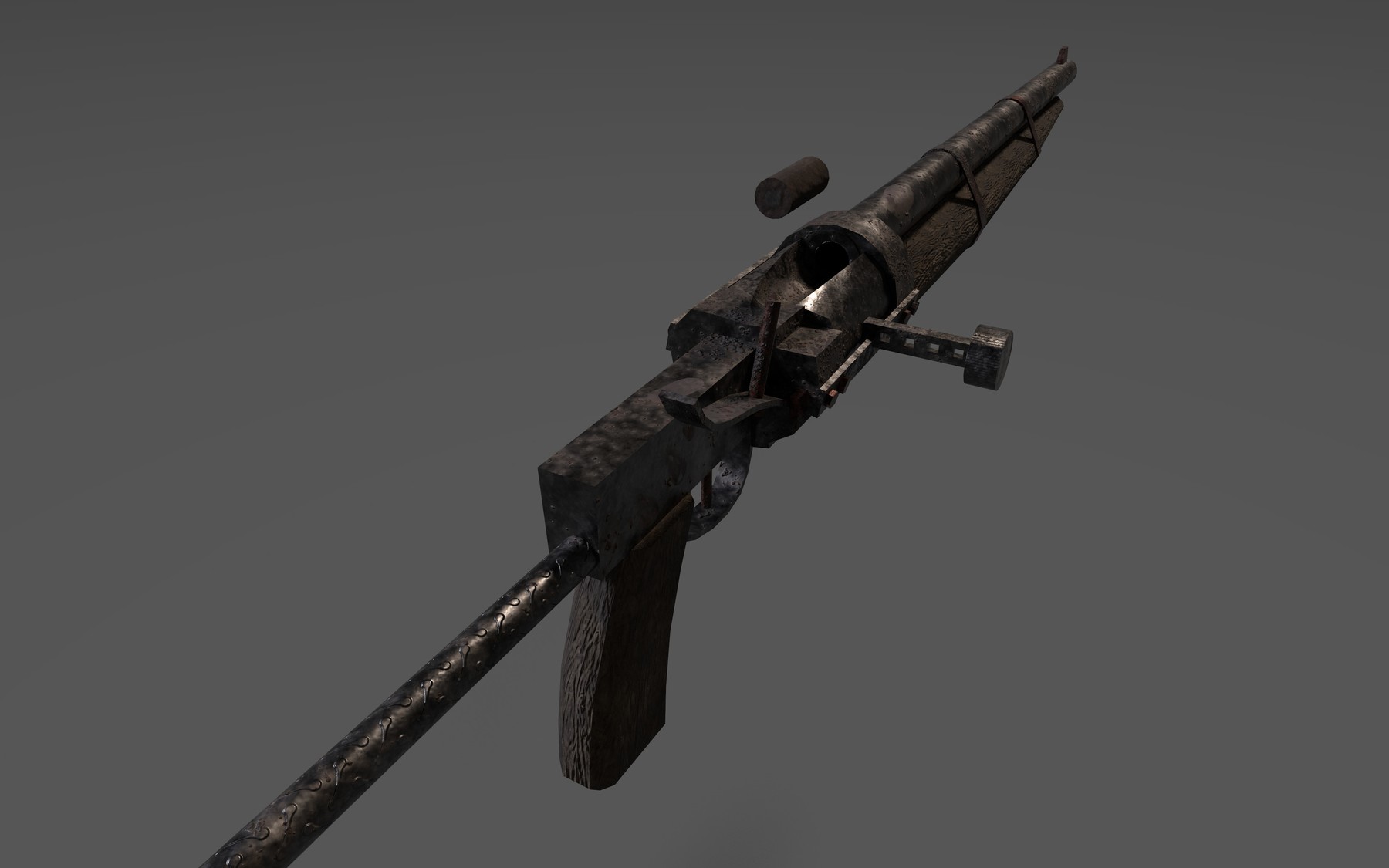ArtStation - Post apocalyptic single-shot breechloading rifle | Game Assets