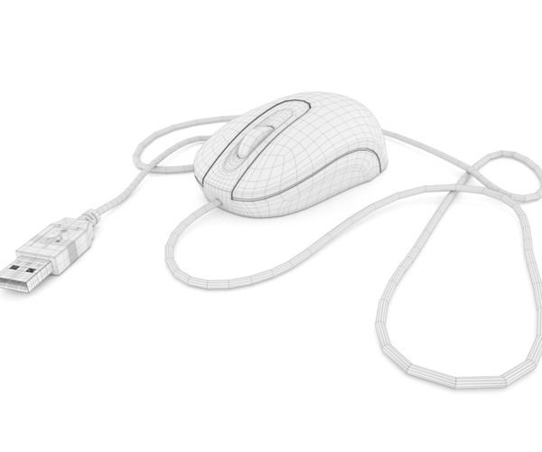 ArtStation - 3D Model: Computer Wired Mouse - Microsoft | Resources