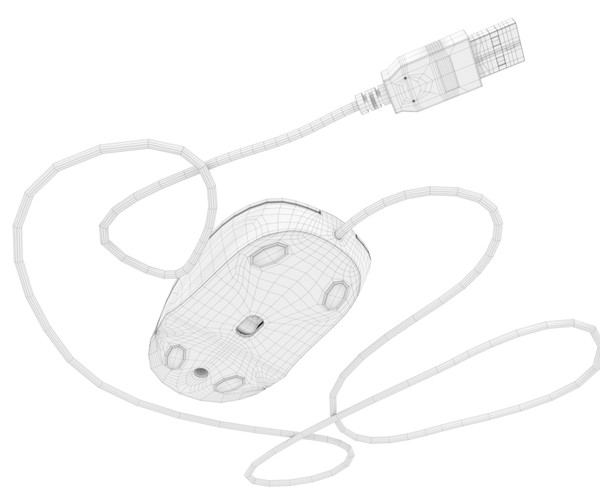 ArtStation - 3D Model: Computer Wired Mouse - Microsoft | Resources