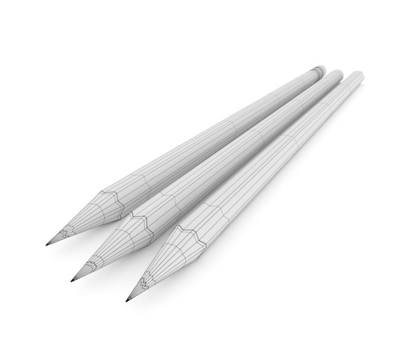 ArtStation - 3D Model: Graphite Pencils | Resources
