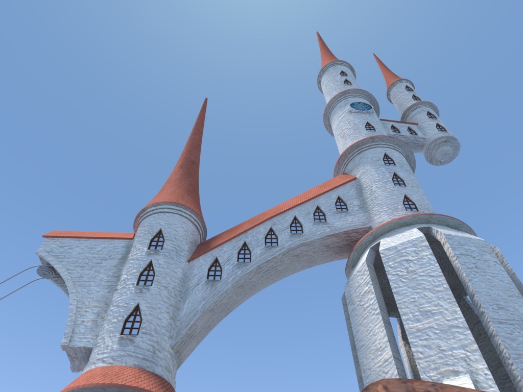 ArtStation - 3D Model: Palace Towers | Resources